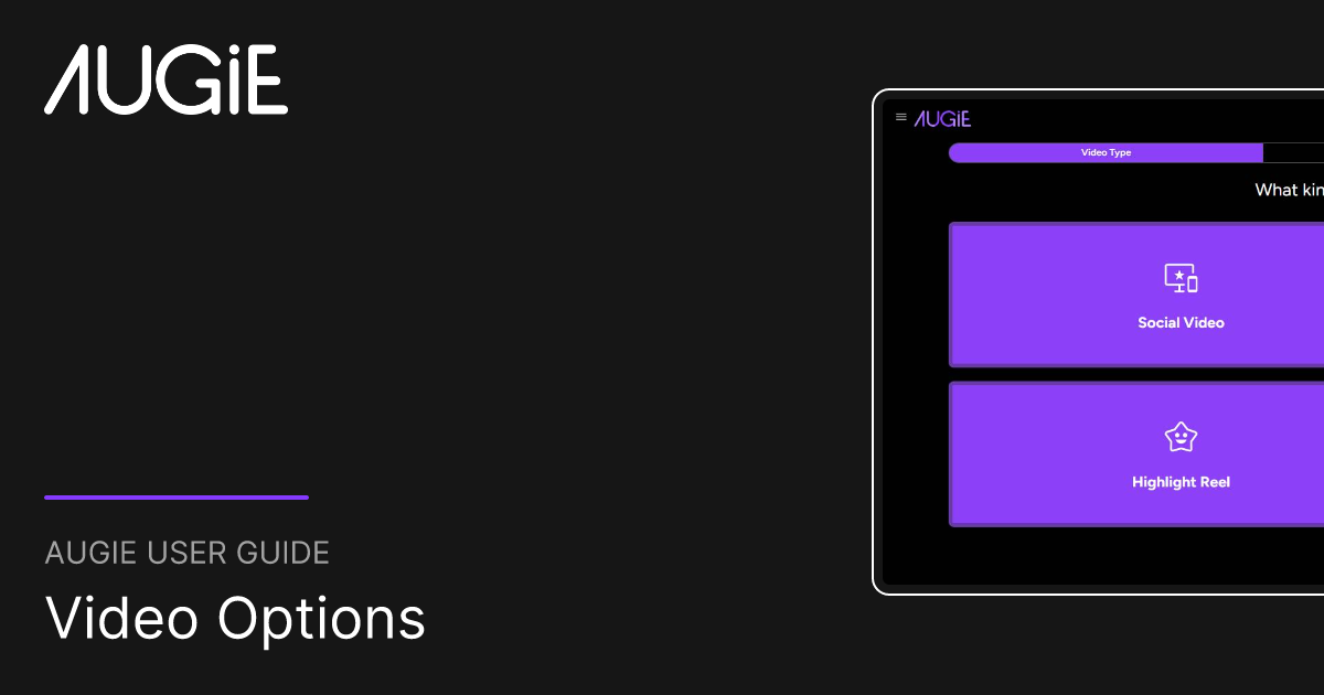 Video Options | Augie User Guide