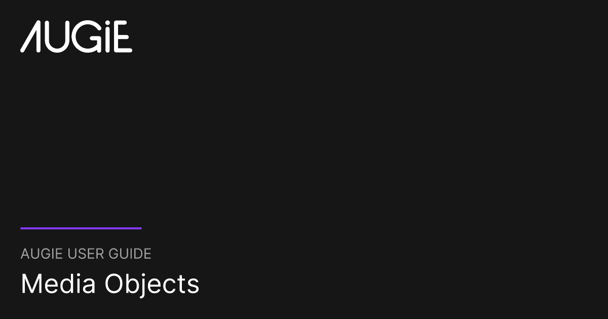 Media Objects | Augie User Guide