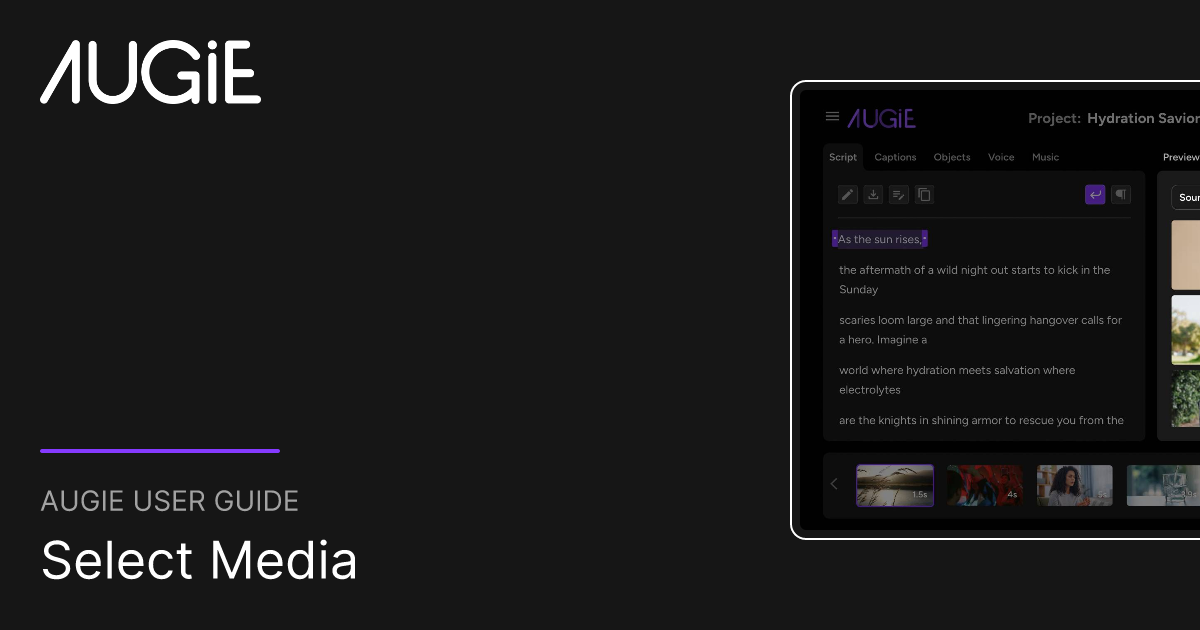 Select Media | Augie User Guide